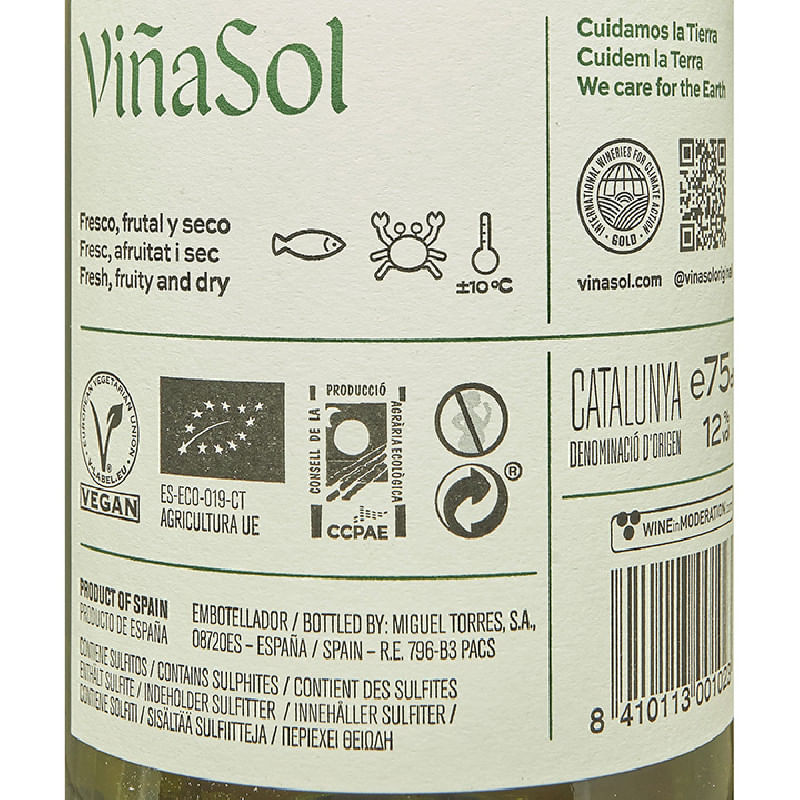 Vino Viña Sol en La Sirena