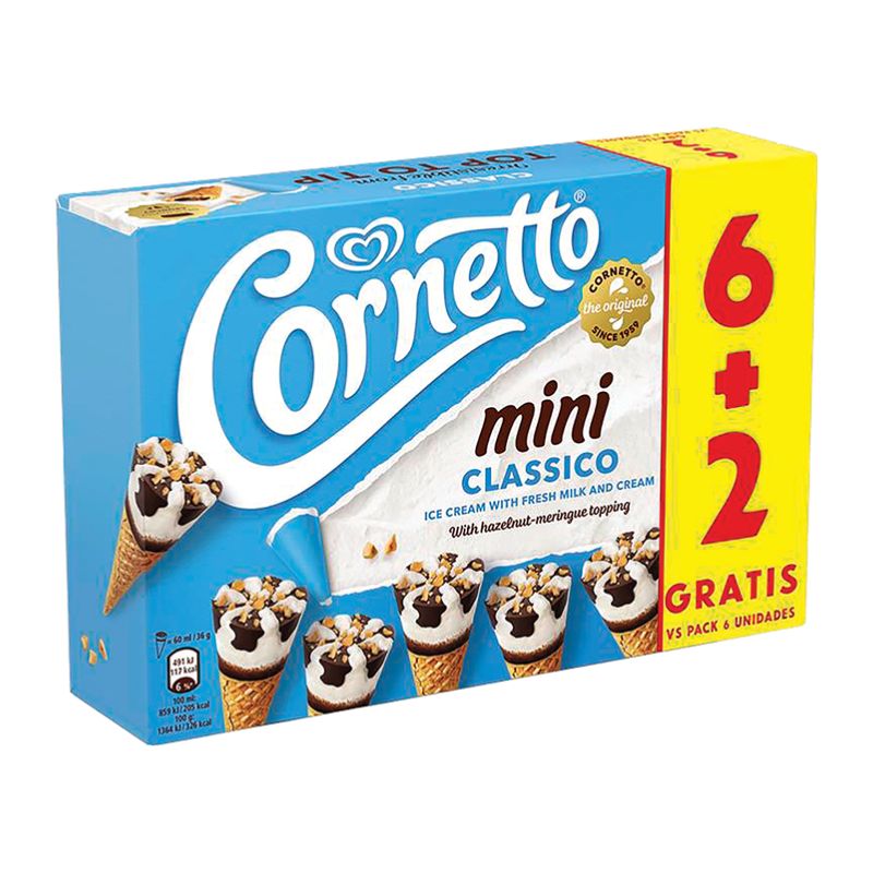 Cornetto mini Clásico 6+2 en La Sirena