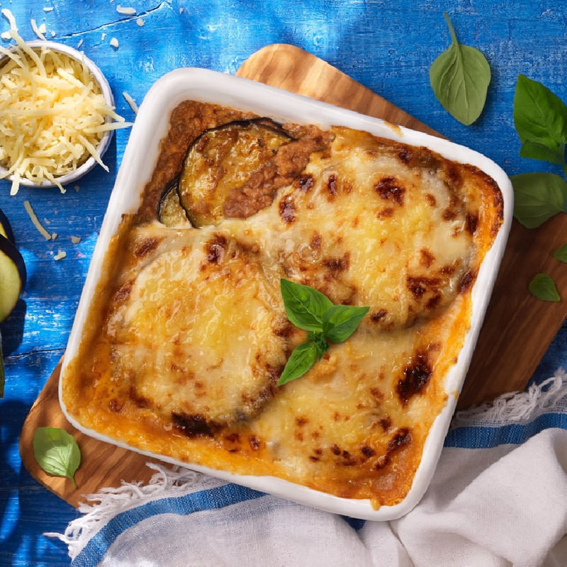 Mussaka griega en La Sirena